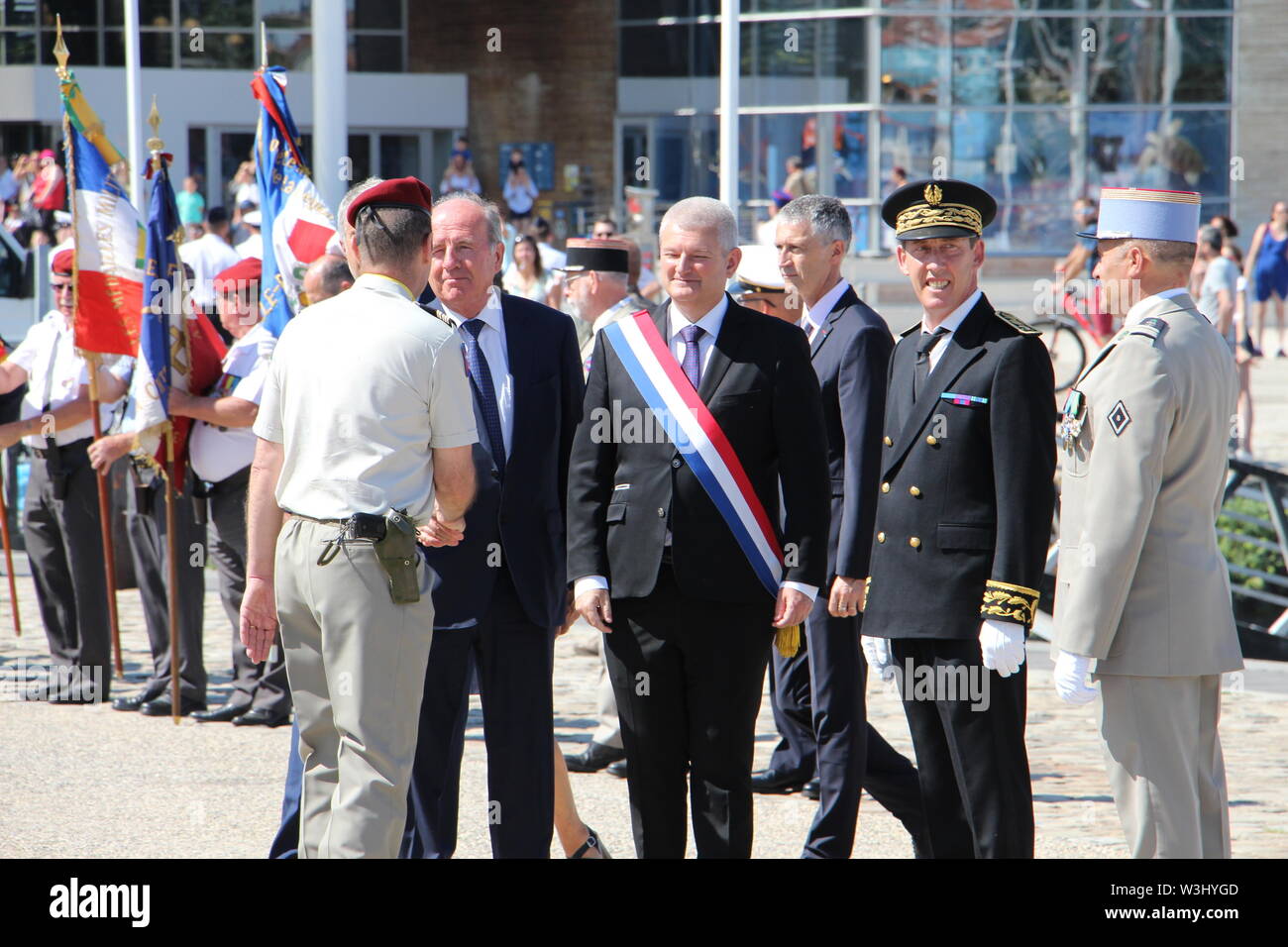 Celebration of the July 14 National Festival on La Rochelle Stock Photo ...
