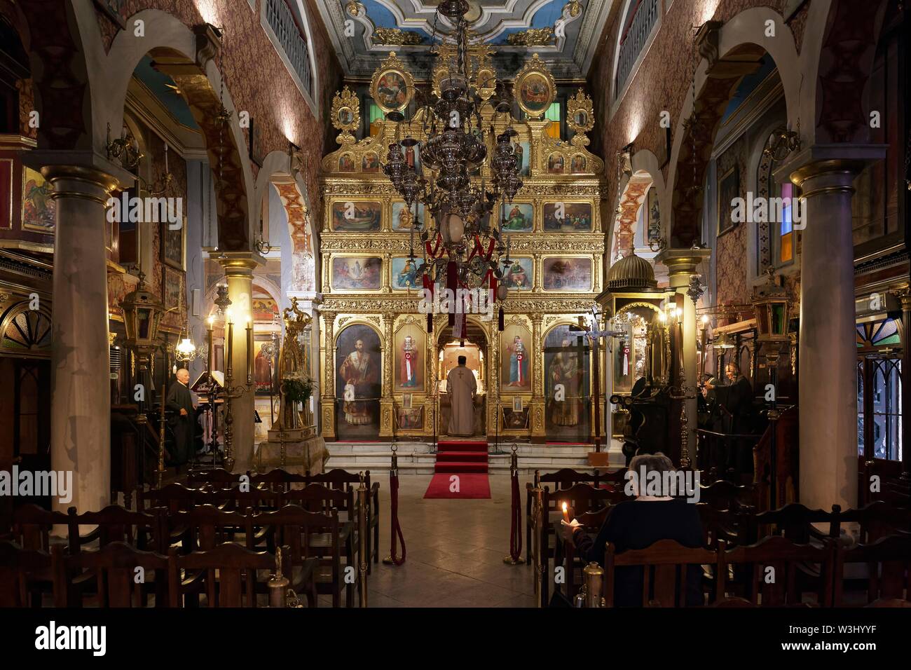 Church interior greece hi-res stock photography and images - Alamy