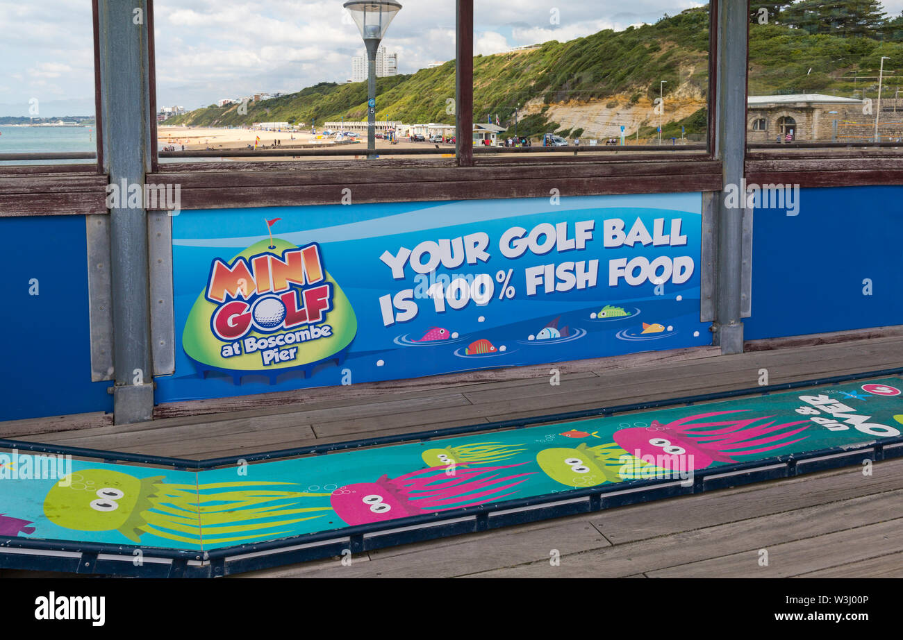 Boscombe pier mini golf hi-res stock photography and images - Alamy