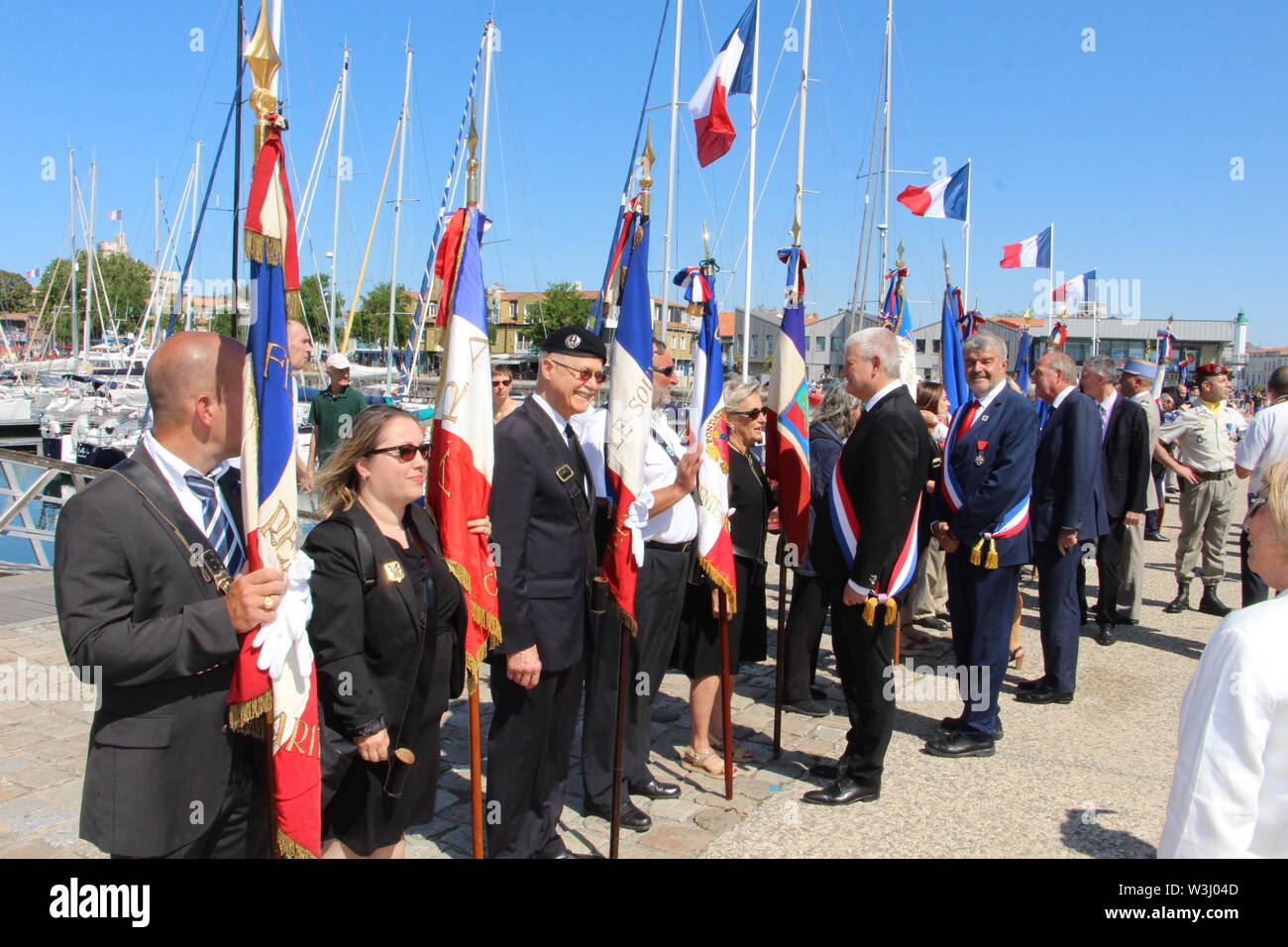 Celebration of the July 14 National Festival on La Rochelle Stock Photo ...