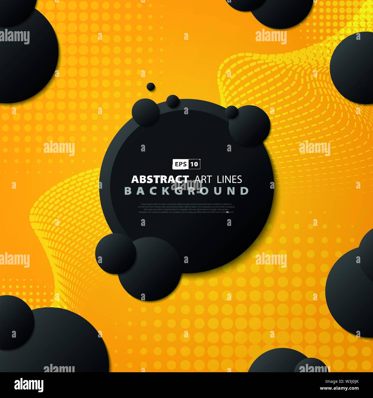 Abstract gradient yellow tech line modern design cover. You can use for ...