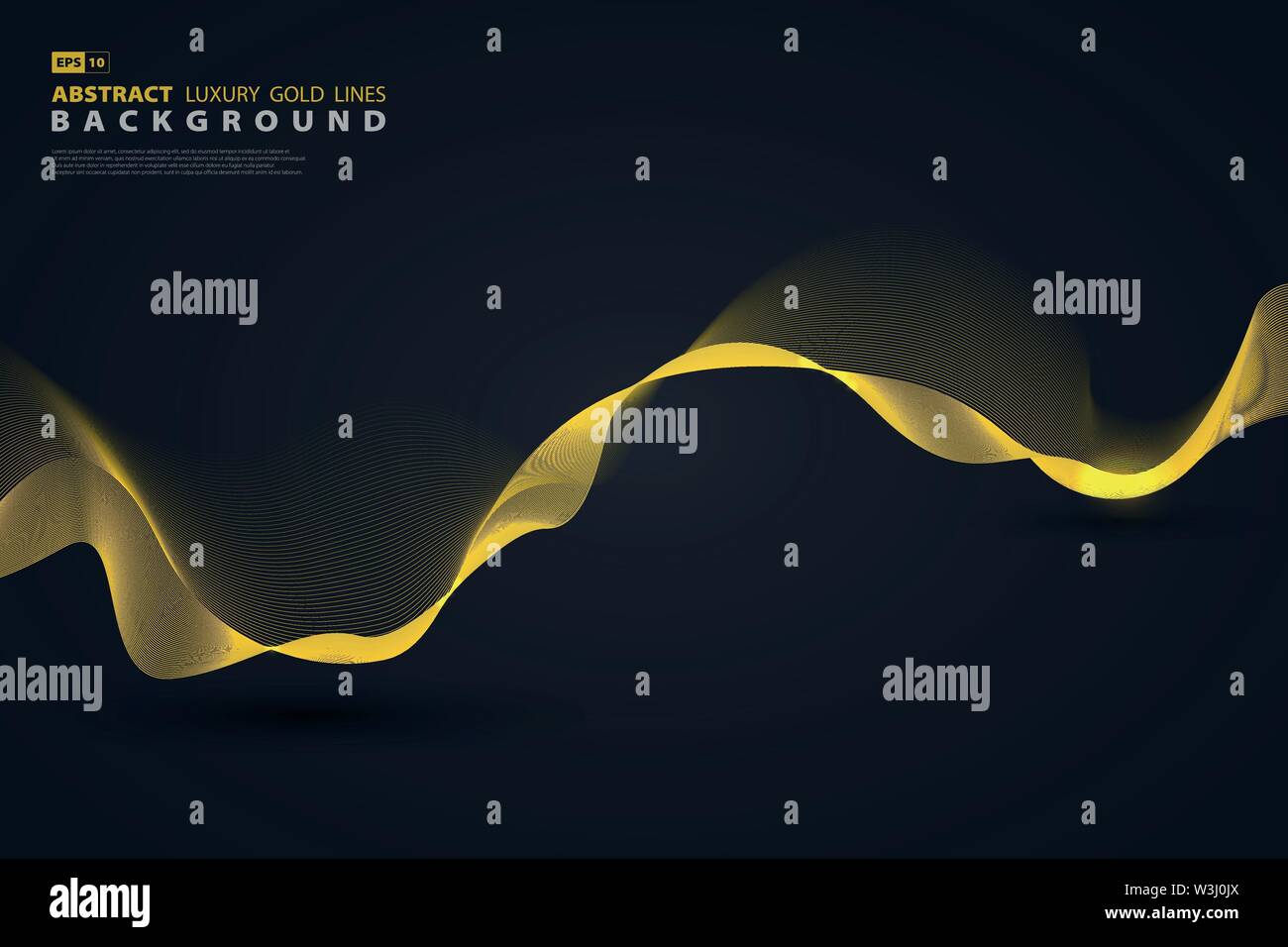 Abstract golden blend luxury line vector with glitter. You can use for ...
