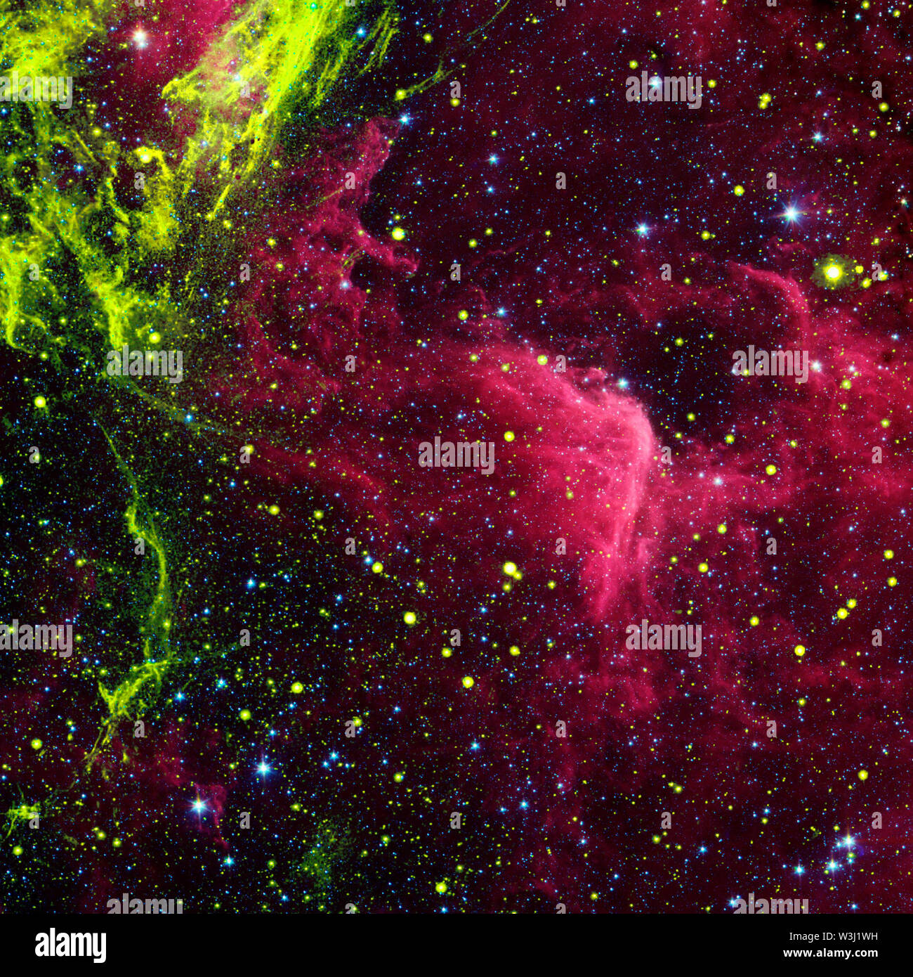 Nebula, starfield, cluster of stars in outer space. Beauty of endless ...