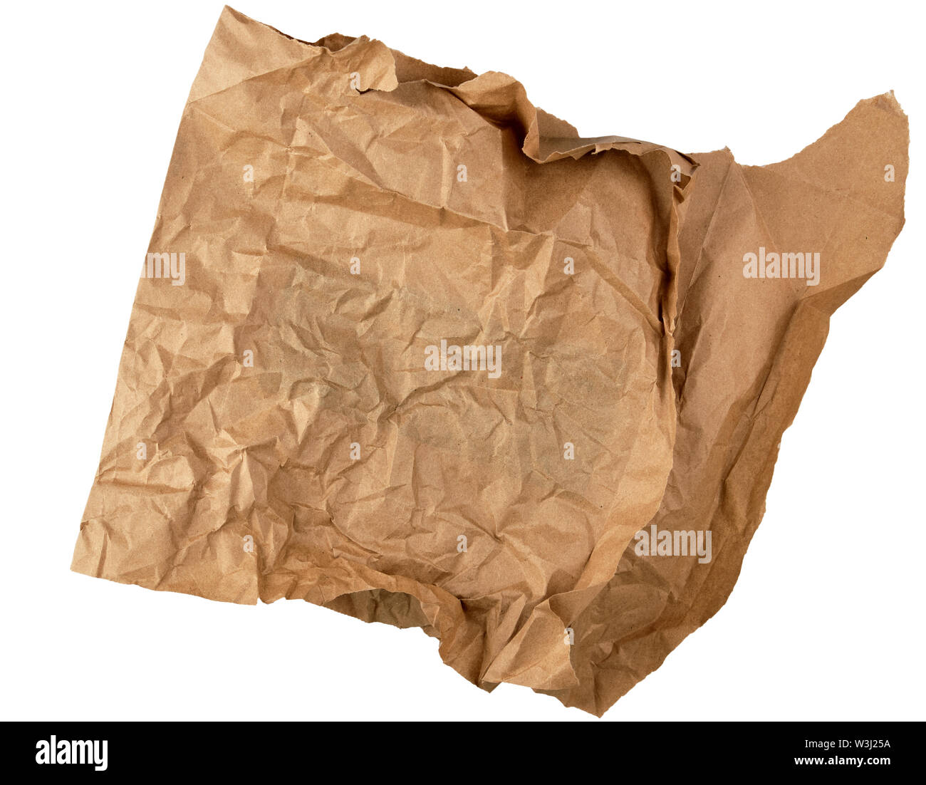 Texture crumpled rough wrapping Cut Out Stock Images & Pictures - Alamy