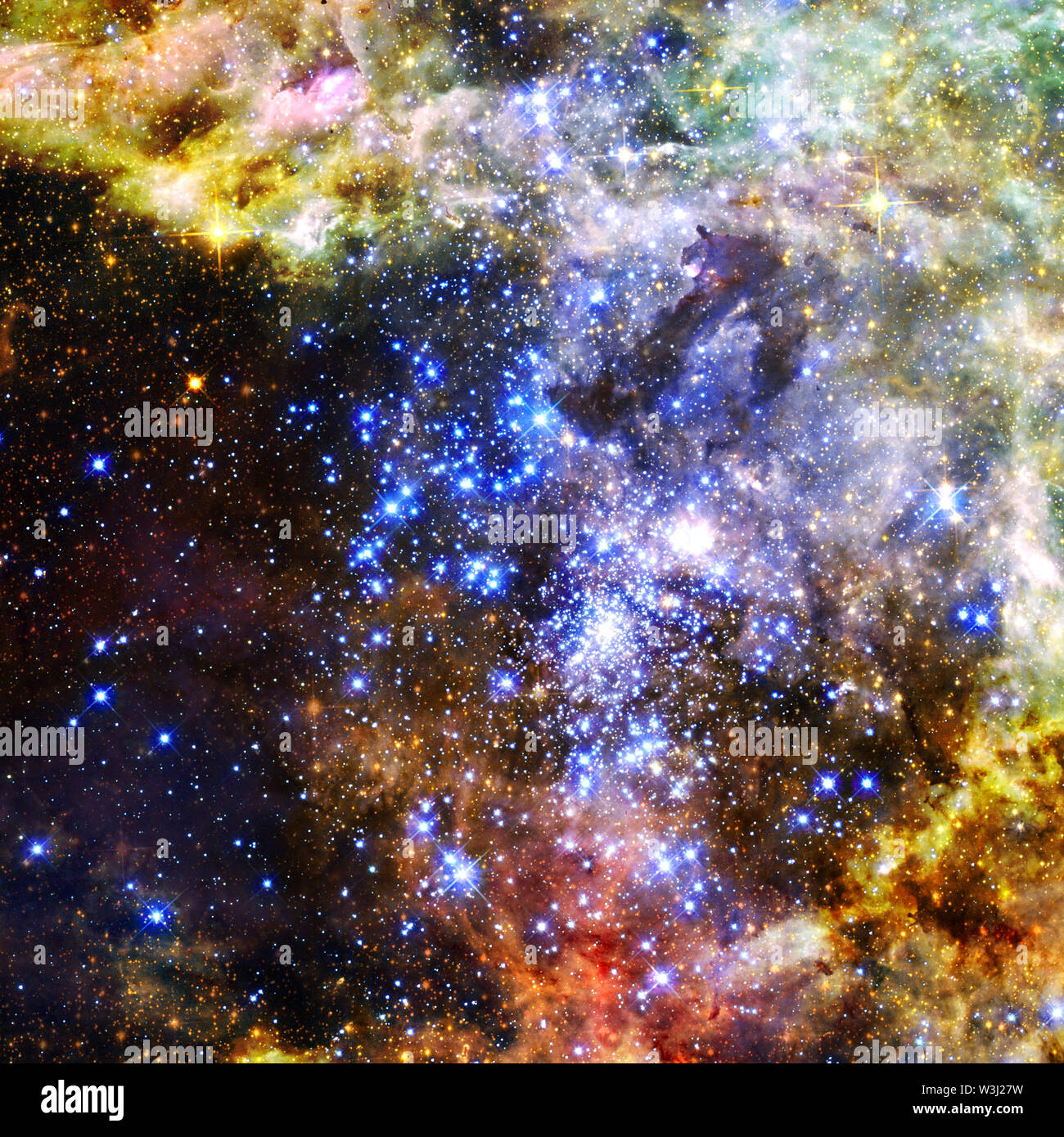 Beauty of endless cosmos. Science fiction wallpaper. Elements of this ...