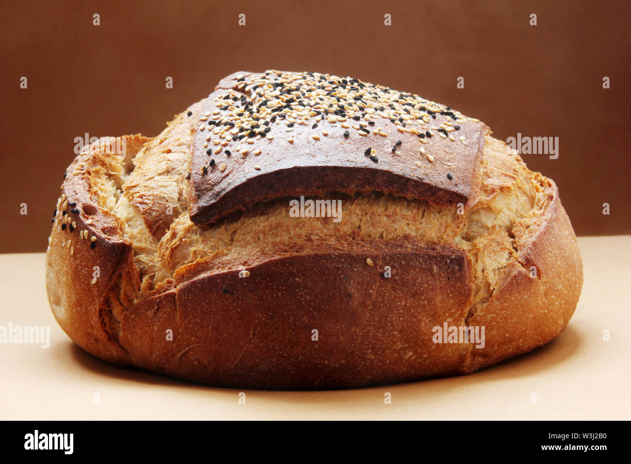 Loaf of brown bread Stock Photo - Alamy