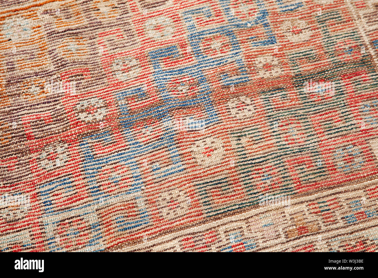 Handmade Old Ancient Turkish Rugs Stock Photo - Alamy