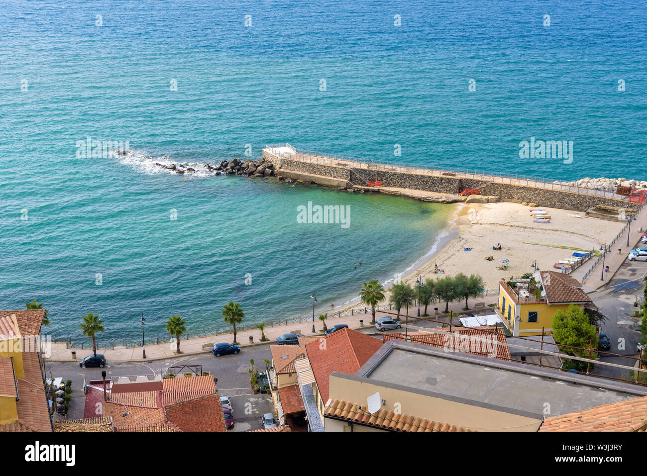 Aerial view of beach in Pizzo town, Calabria, Italy Stock Photo - Alamy
