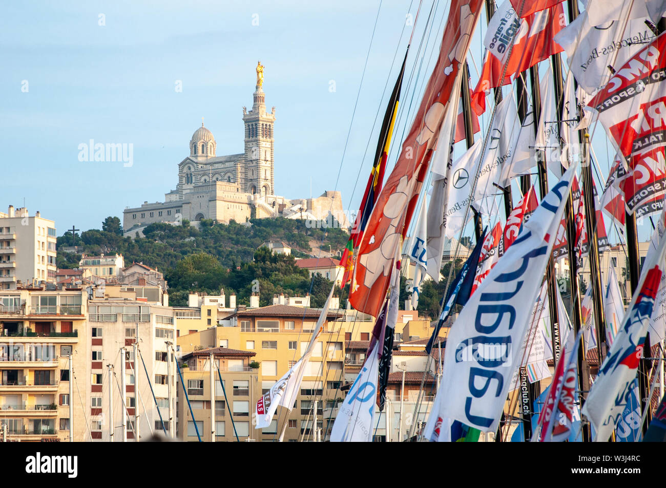 Marseille flag hi-res stock photography and images - Alamy