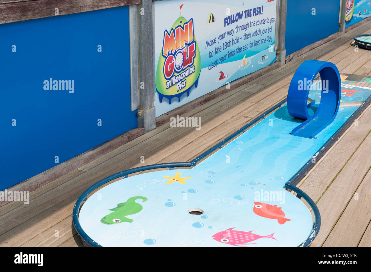 Boscombe pier mini golf hi-res stock photography and images - Alamy
