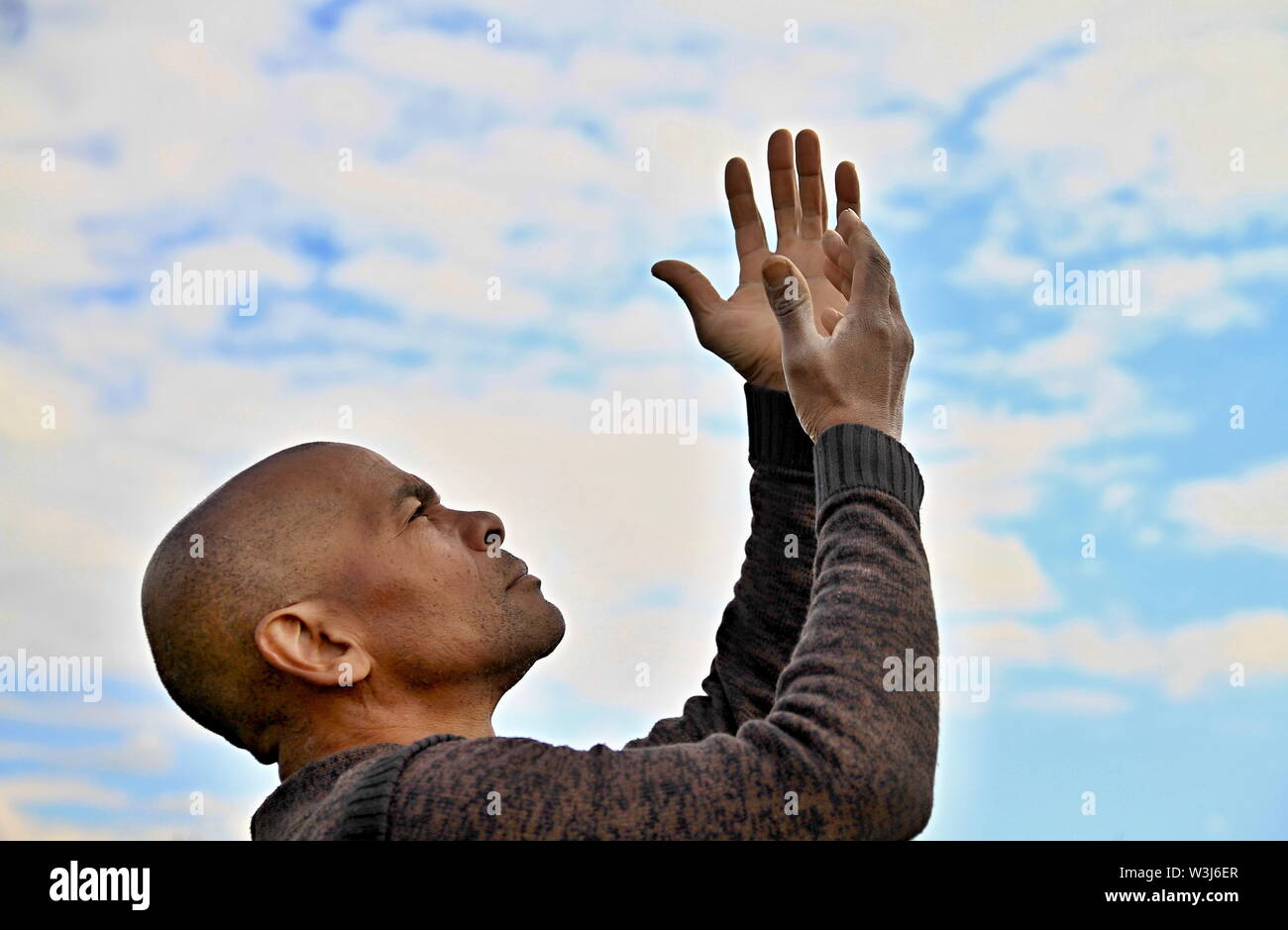 Person Praying To God