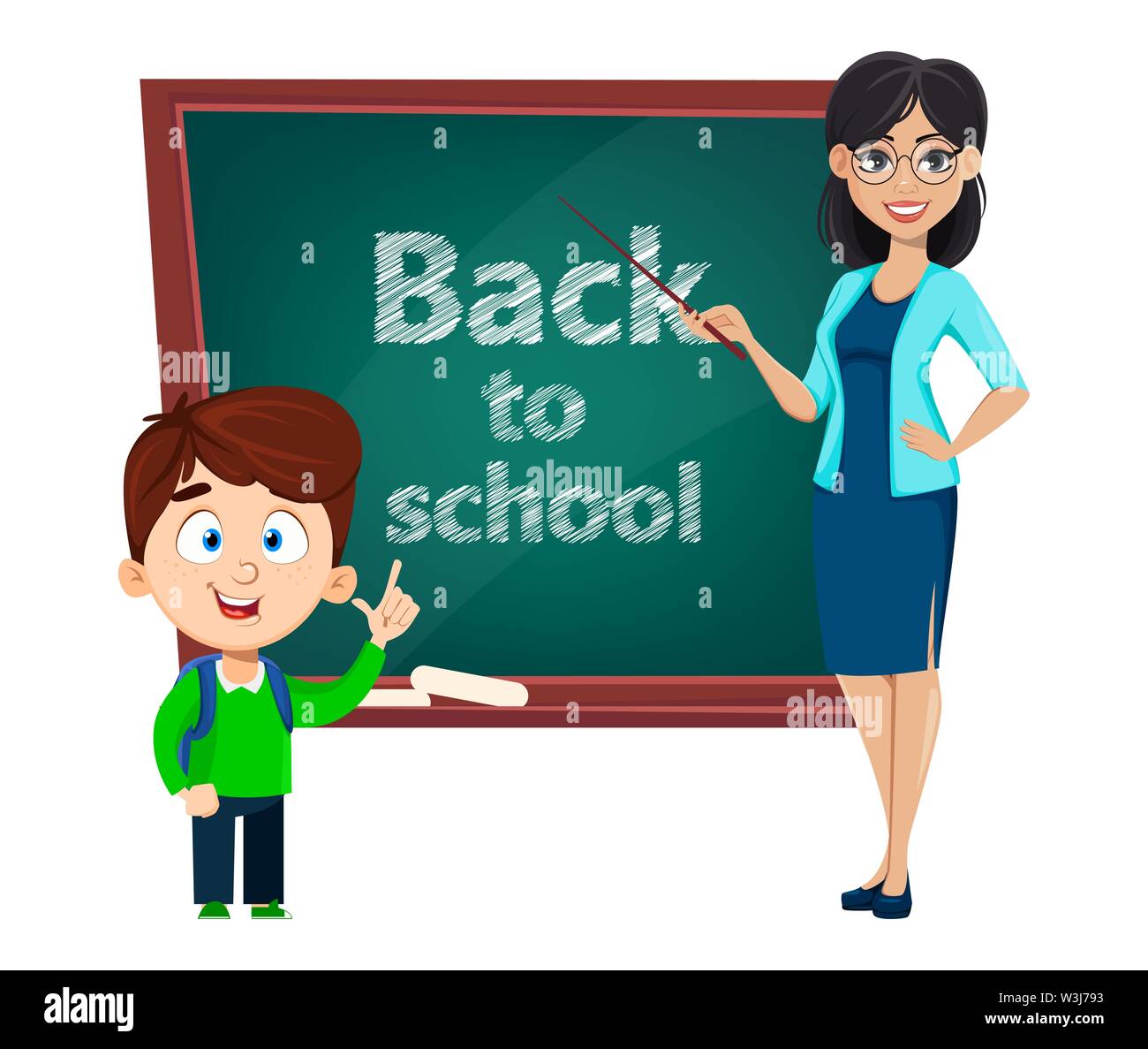 School Teacher Teaching Clipart Animated
