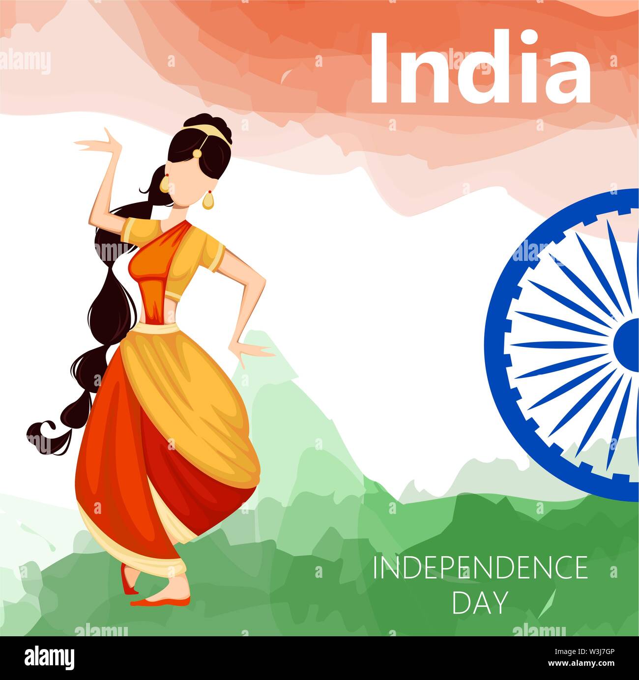Woman independence illustration hi-res stock photography and images - Alamy