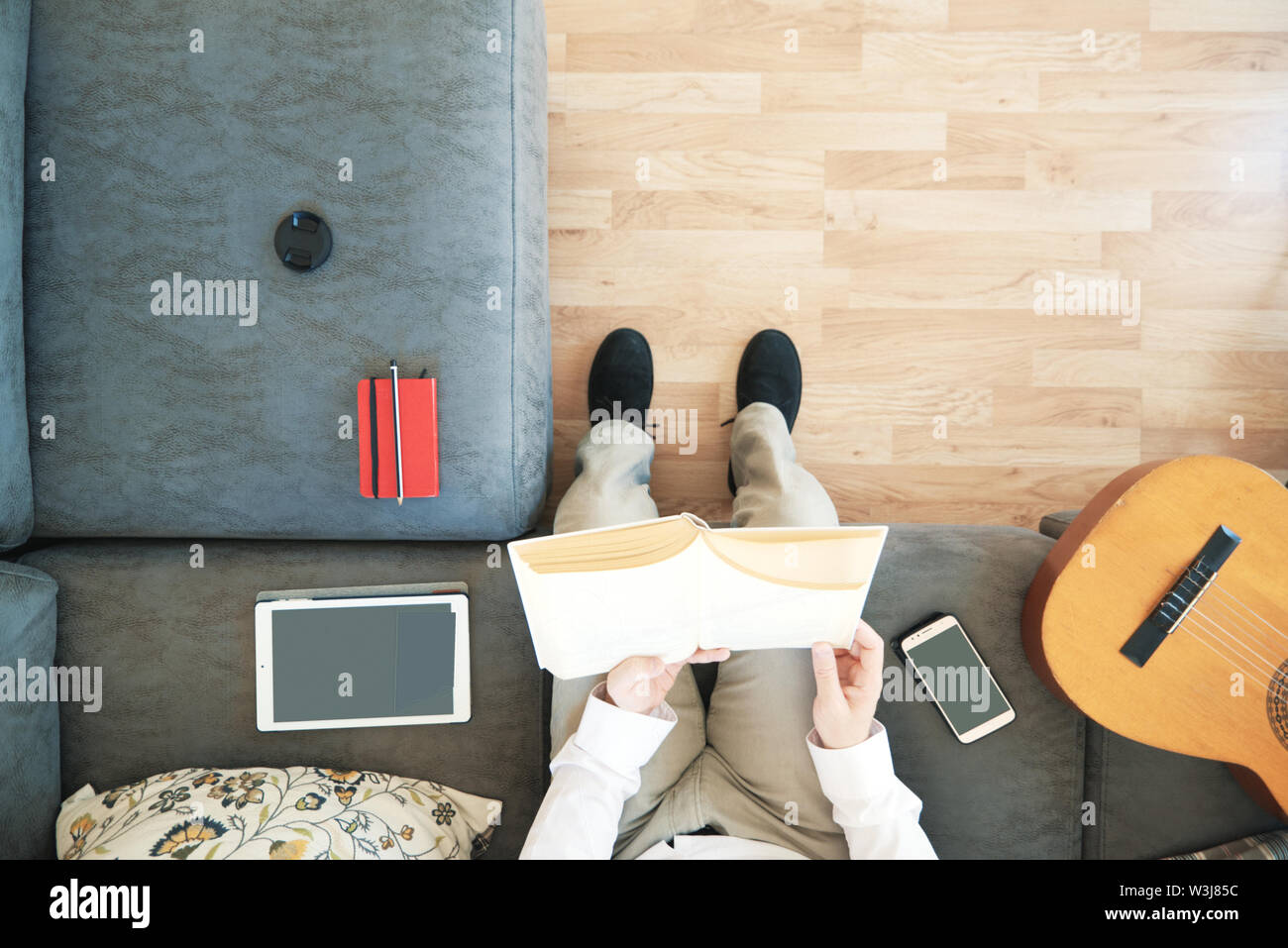 Overhead top down shot person hi-res stock photography and images - Alamy