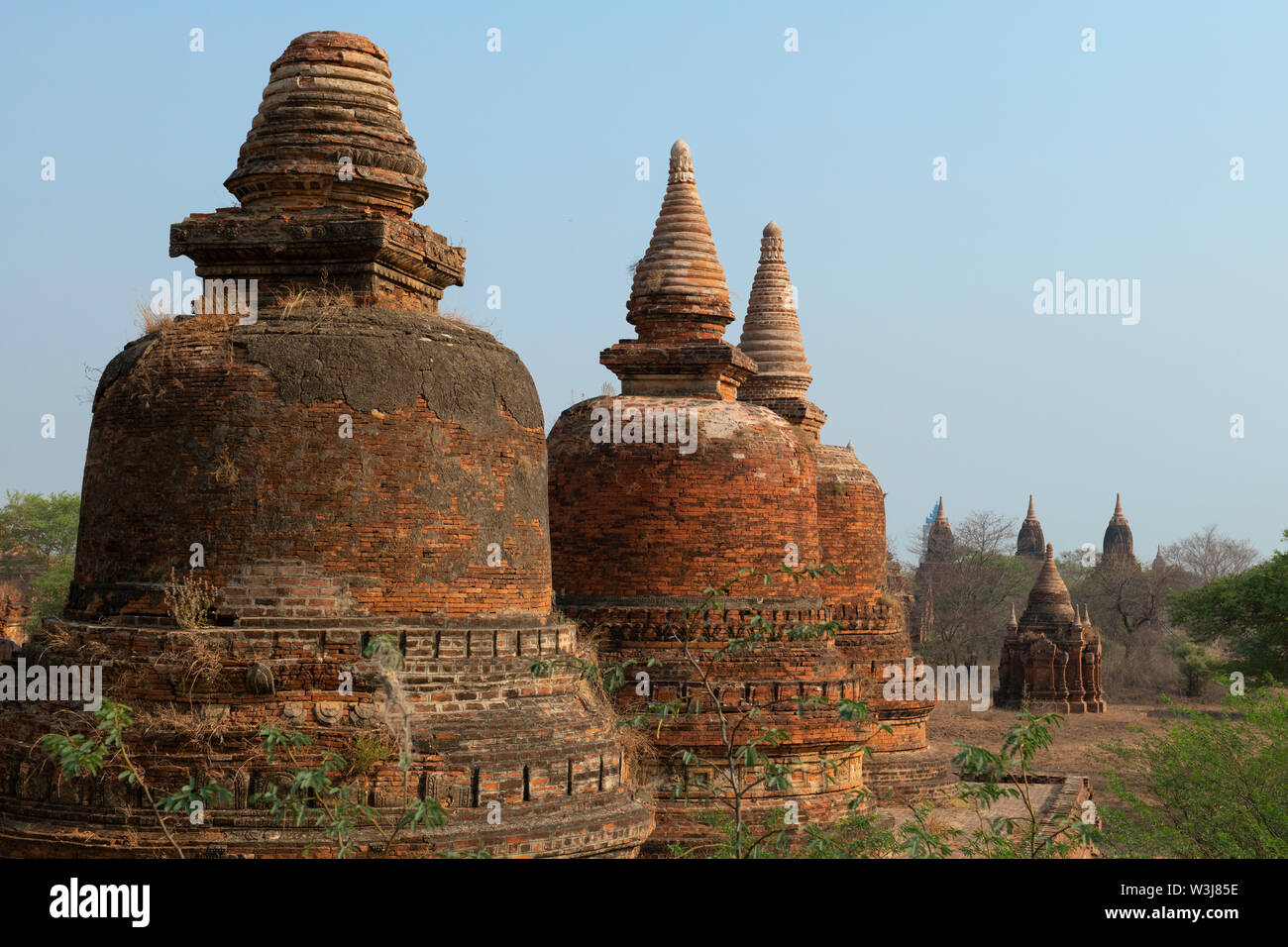 Myanmar aka Burma, Bagan. Historic Archaeological Zone near Le-myet-hna ...
