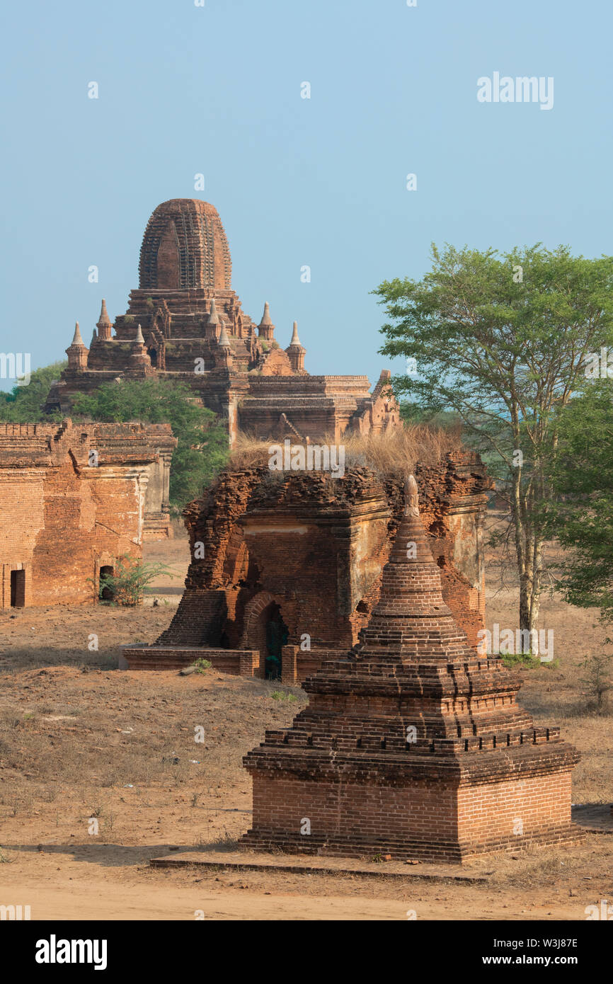 Myanmar aka Burma, Bagan. Historic Archaeological Zone near Le-myet-hna ...