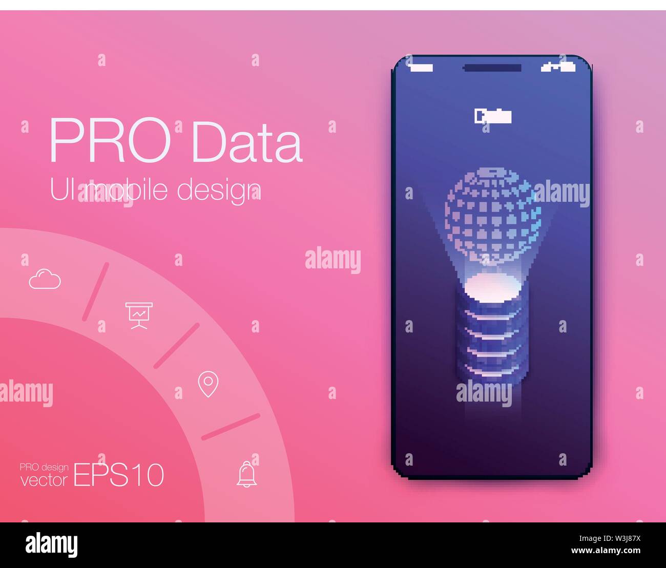 Mobile Application Interface Ui Design Stock Vector Stock Vector