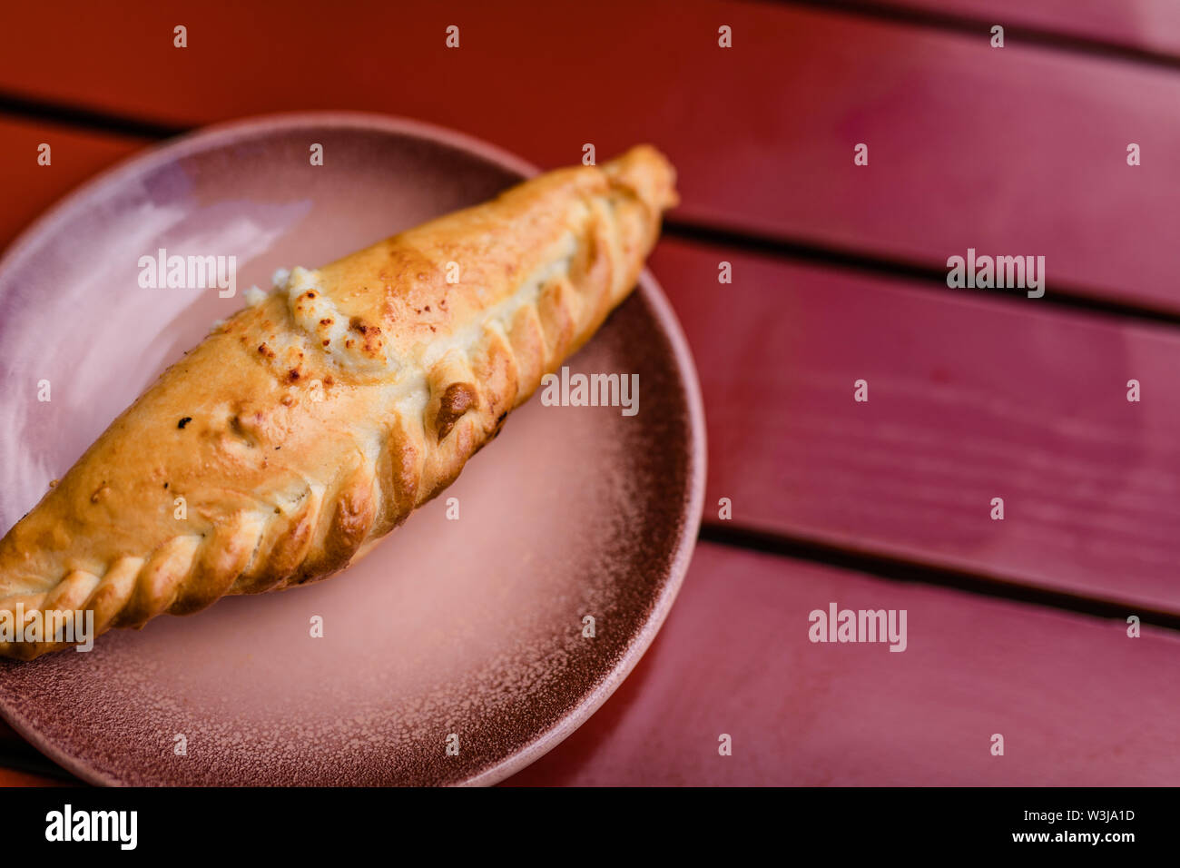 Kibinai, traditional lithuanian food, pastries filled with sweet ...