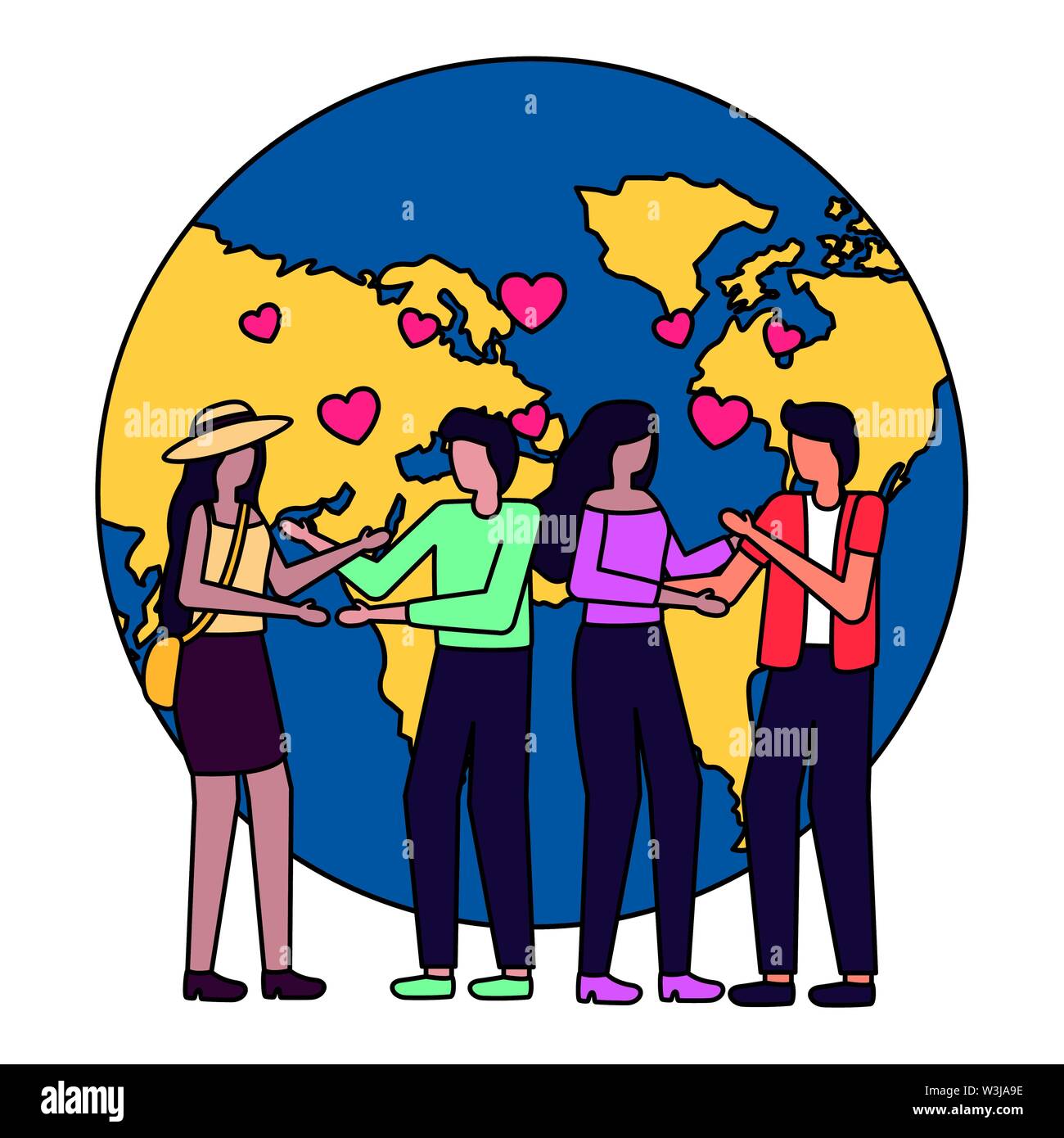 couple romantic love flat design Stock Vector Image & Art - Alamy