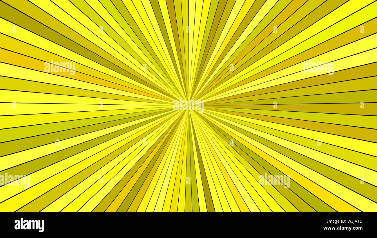 Yellow abstract hypnotic striped sun burst background design - vector ...