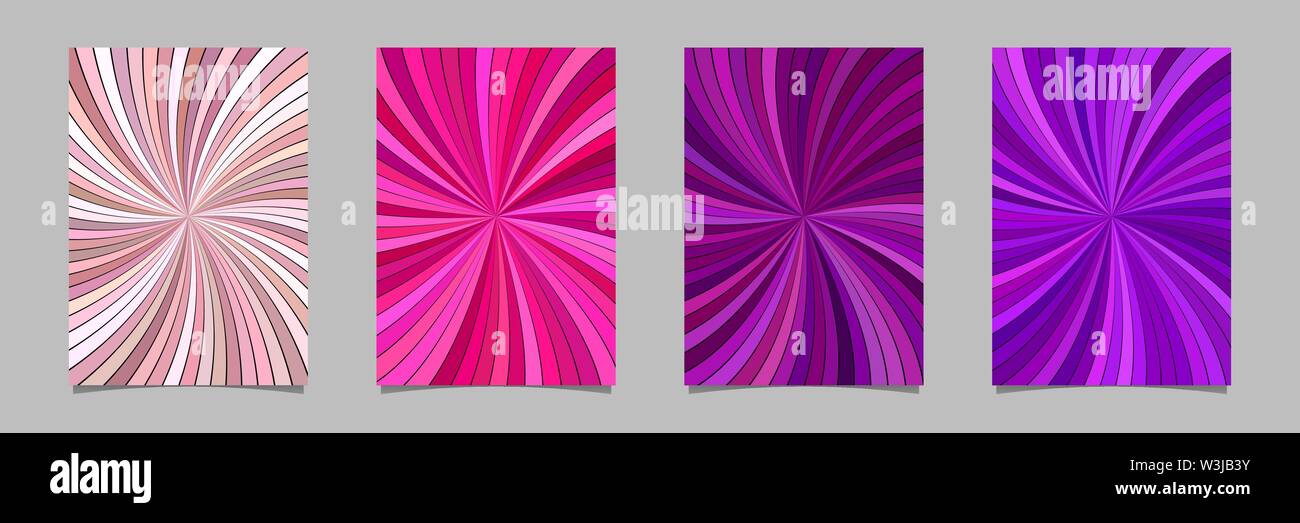 Vortex page background template set - vector stationery designs from ...