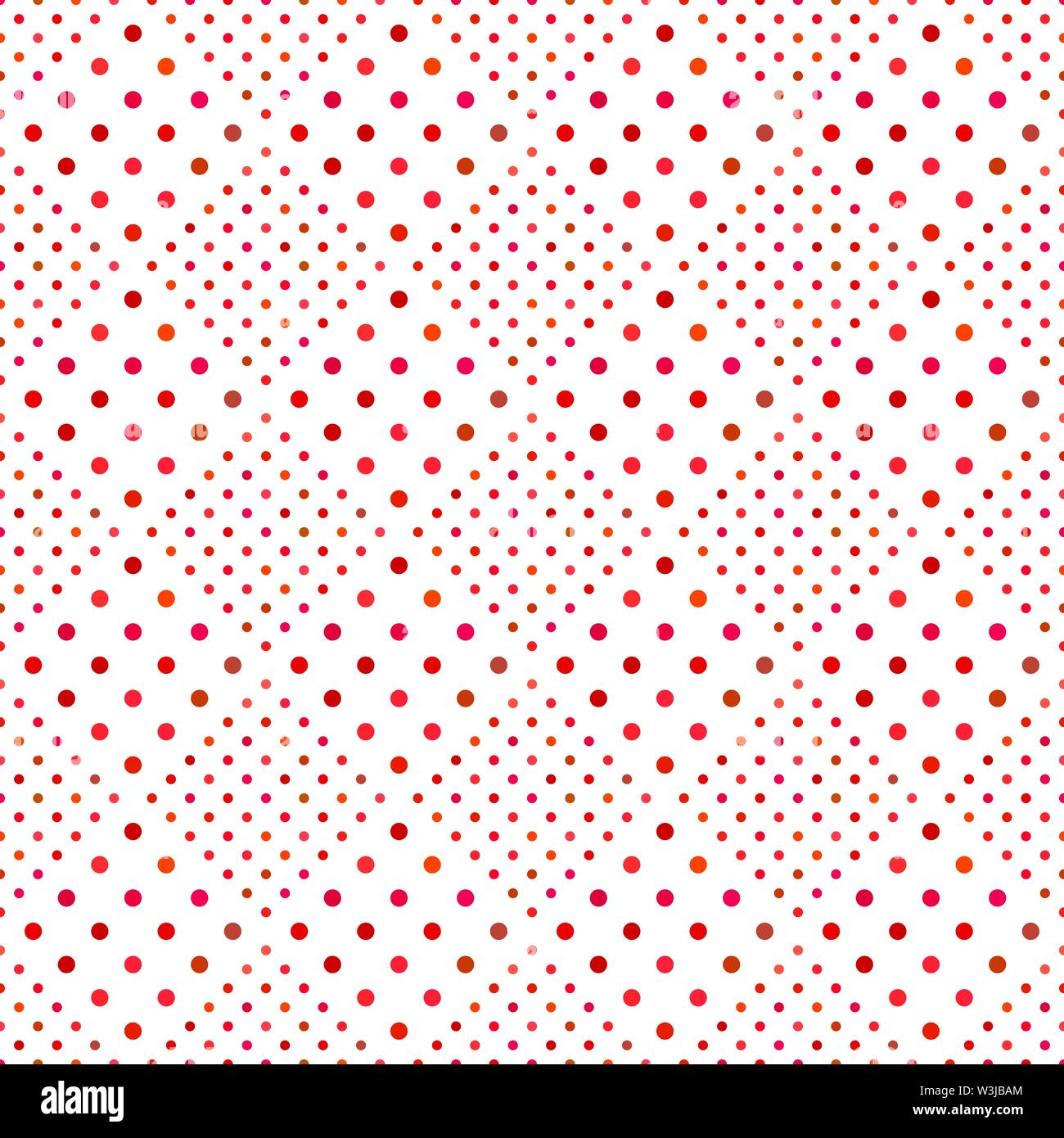 Seamless circle pattern background - abstract red vector graphic design ...
