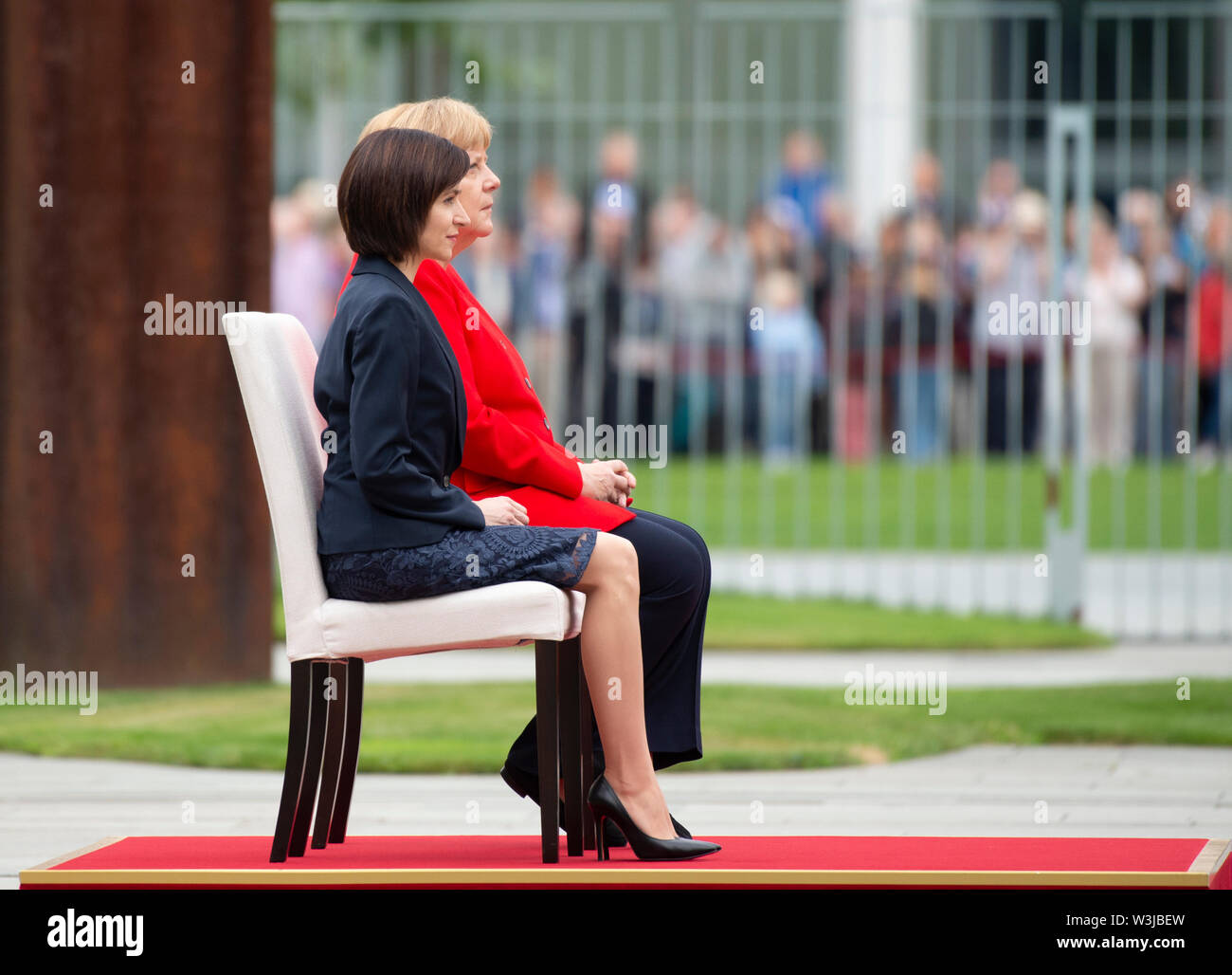 Berlin, Germany. 16th July, 2019. Federal Chancellor Angela Merkel (CDU ...
