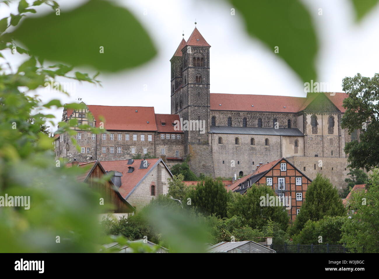 Quedlinburg, Germany. 16th July, 2019. The castle and the collegiate ...