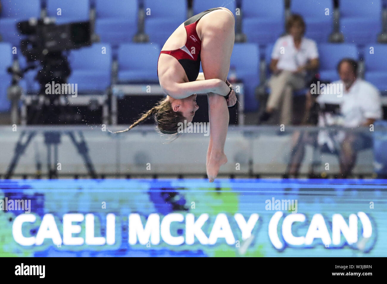 Gwangju, South Korea. 16th July, 2019. Caeli McKay of Canada competes ...