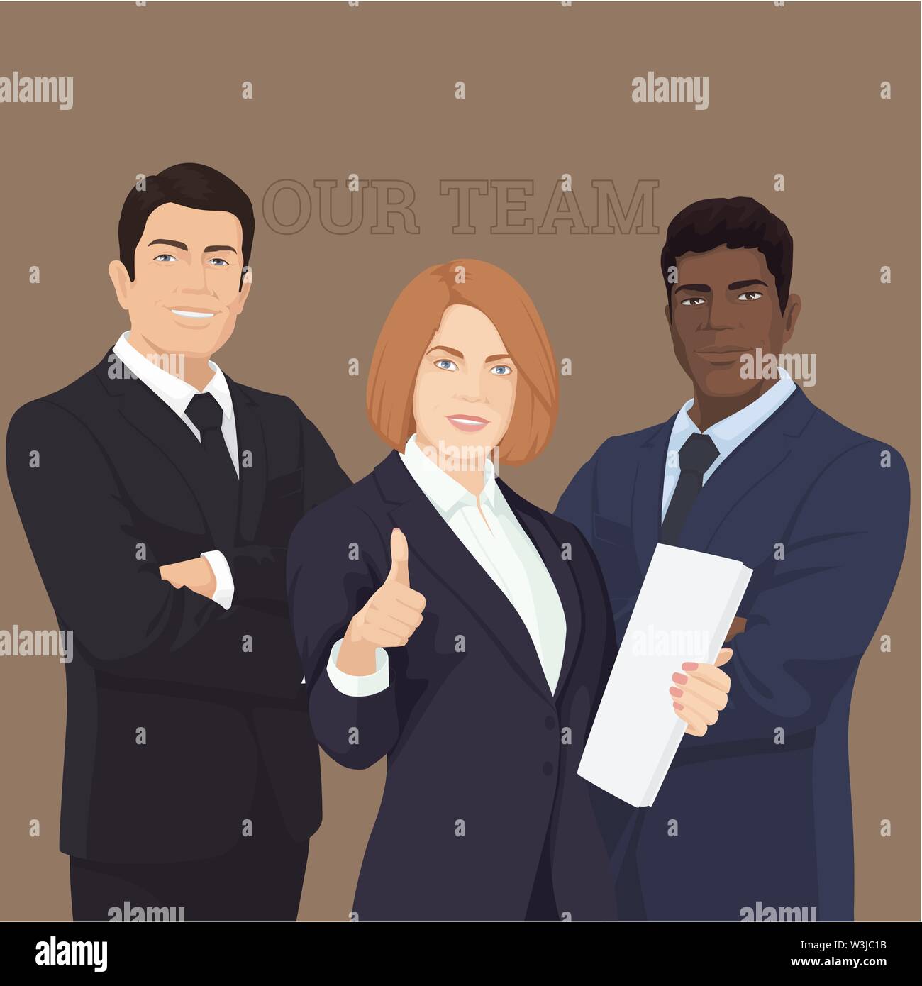 Teamwork. Busines peoples. Managers. Businessmans. Business Woman ...