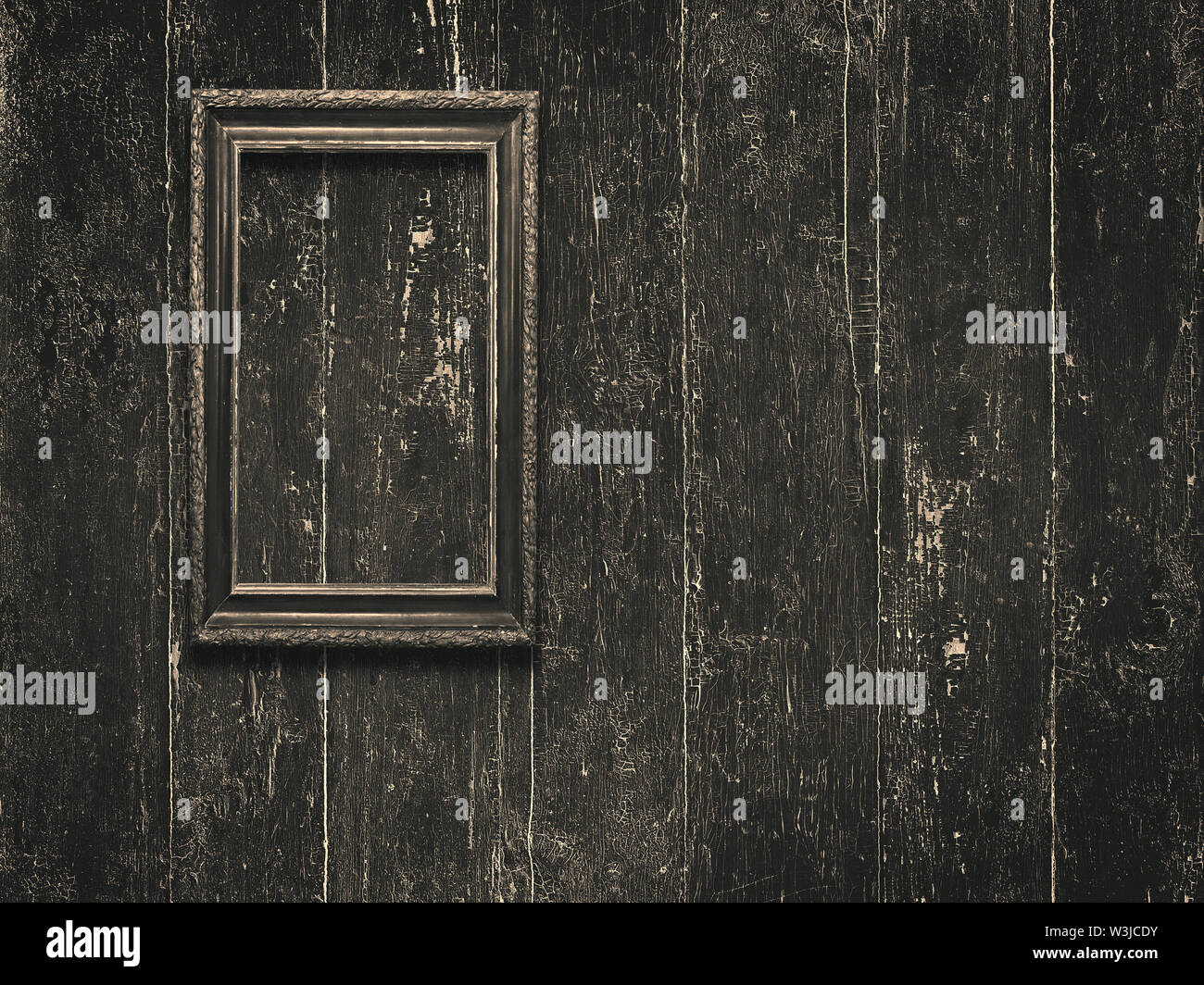 Old wooden frame on vintage wooden background Stock Photo - Alamy