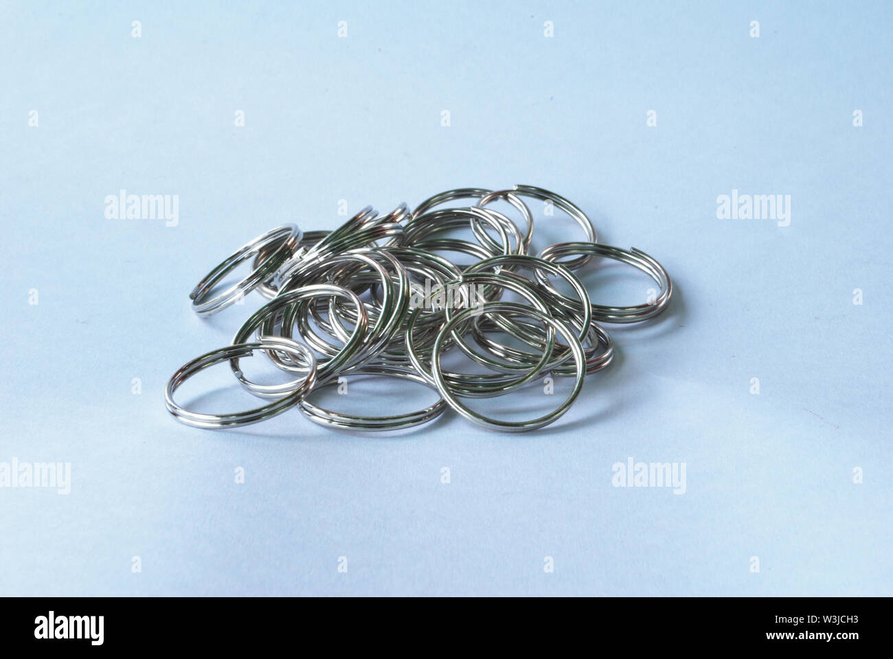 Stainless steel loop for hanging on the white background Stock Photo ...