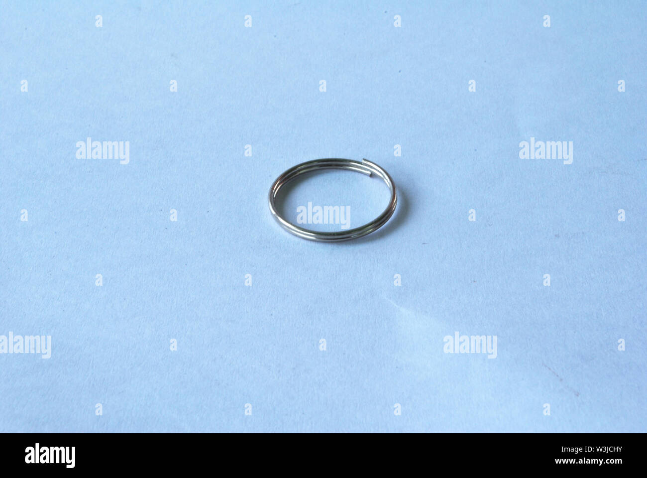Stainless steel loop for hanging on the white background Stock Photo ...