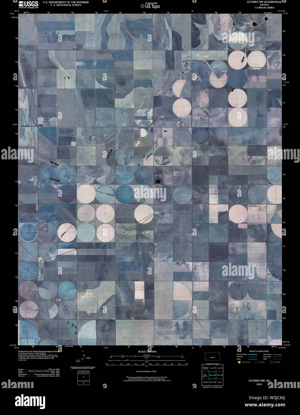 Ulysses kansas map hi-res stock photography and images - Alamy