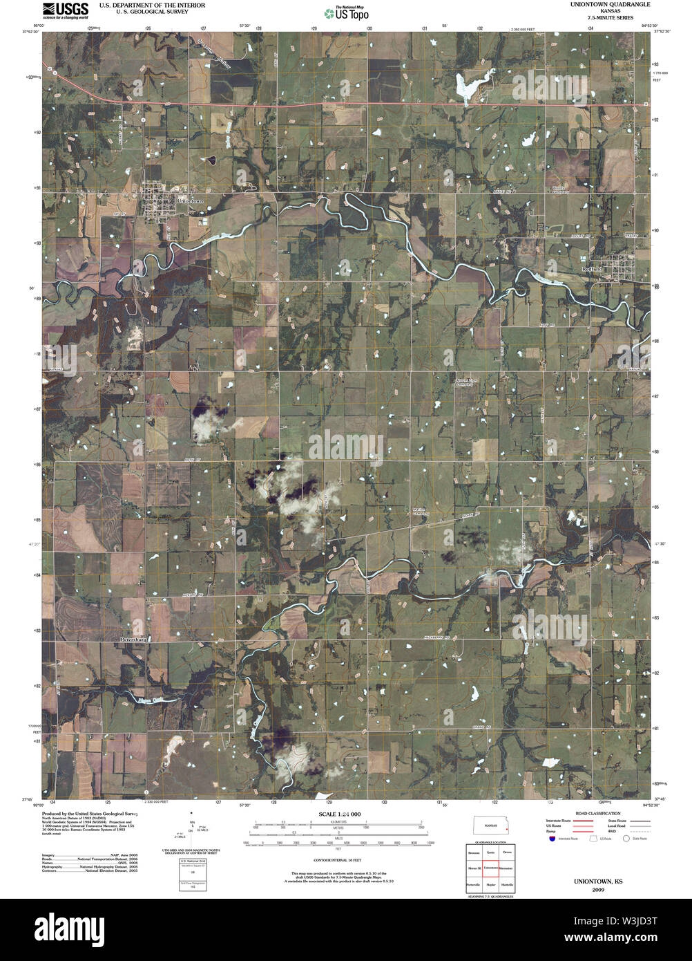 Uniontown map hi-res stock photography and images - Alamy