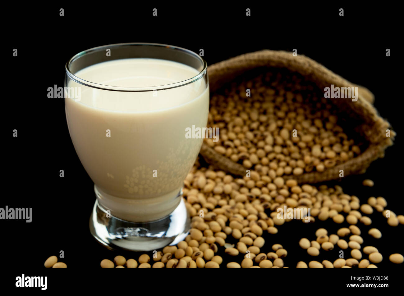 Glass of soya milk food drink hi-res stock photography and images - Alamy