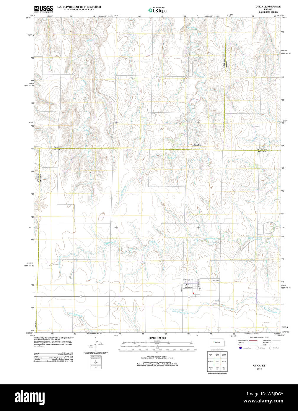Utica map hi-res stock photography and images - Alamy