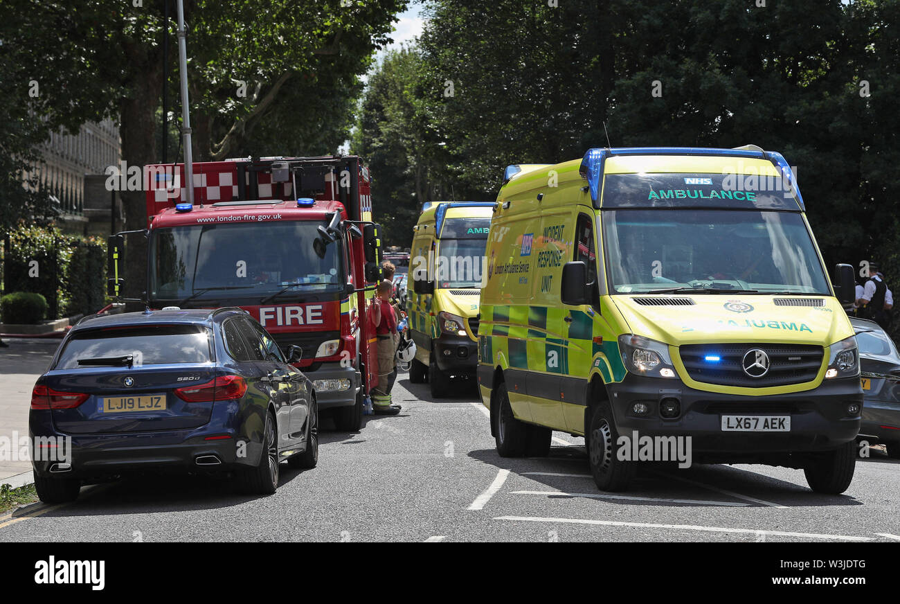 Emergency services at the scene of a flat fire on Bromyard Avenue in ...