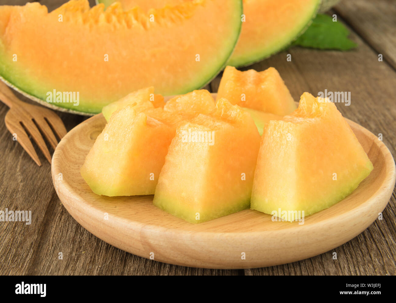 Melon pieces hi-res stock photography and images - Alamy