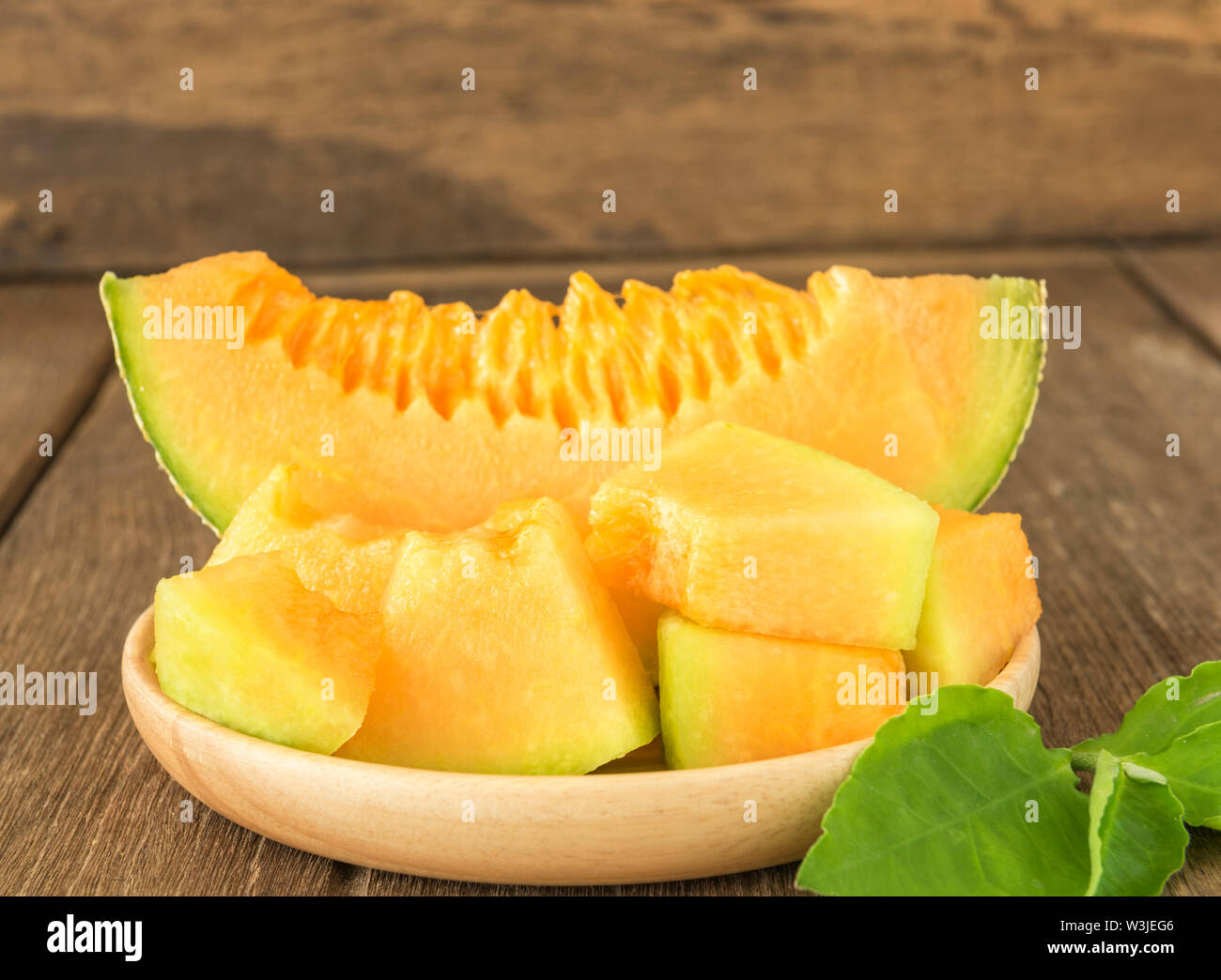 Melon pieces hi-res stock photography and images - Alamy