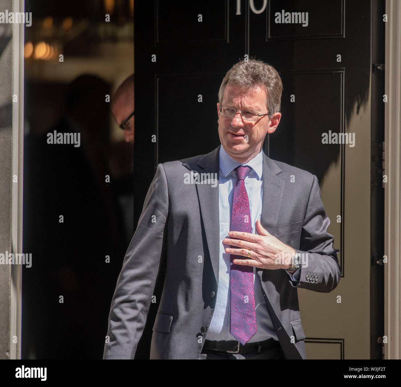 Culture secretary jeremy wright leaves 10 downing street hi-res stock ...