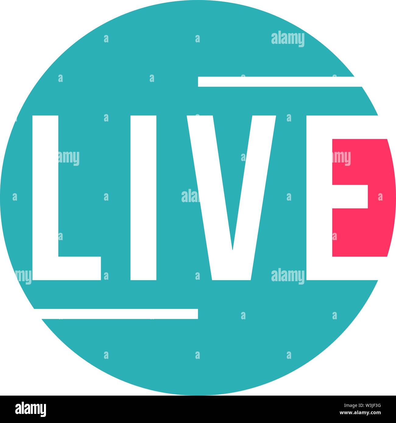 live show television program sign label vector Stock Vector Image & Art ...