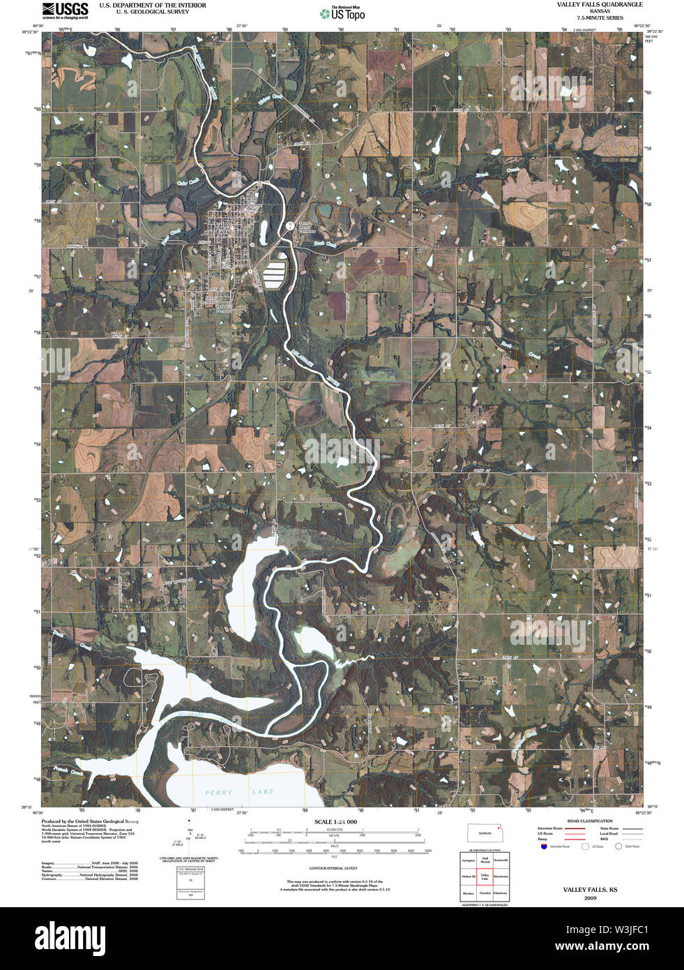 Map of valley falls hi-res stock photography and images - Alamy