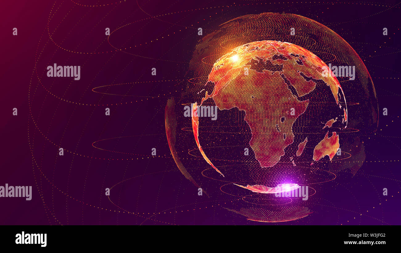 World map vector dot hi-res stock photography and images - Alamy