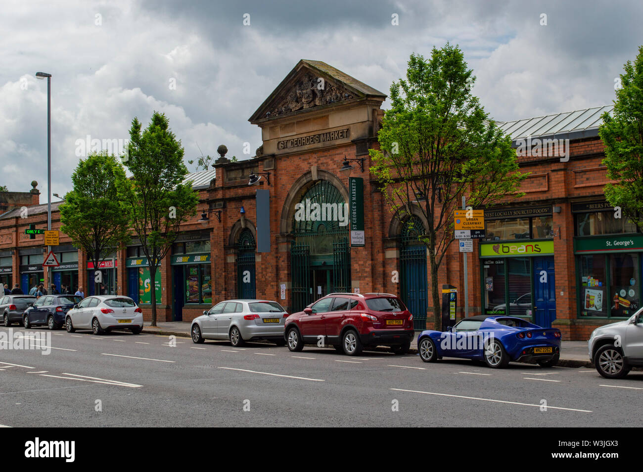 Outside St George's Market, Belfast, Northern Ireland Stock Photo - Alamy