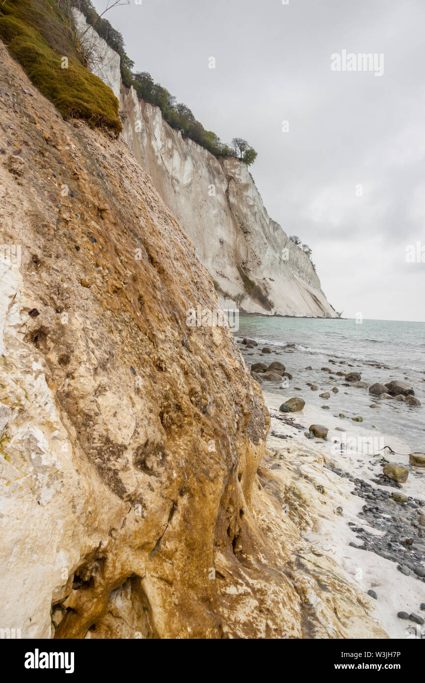 Landscape on Mon, Denmark - white cliffs Stock Photo - Alamy