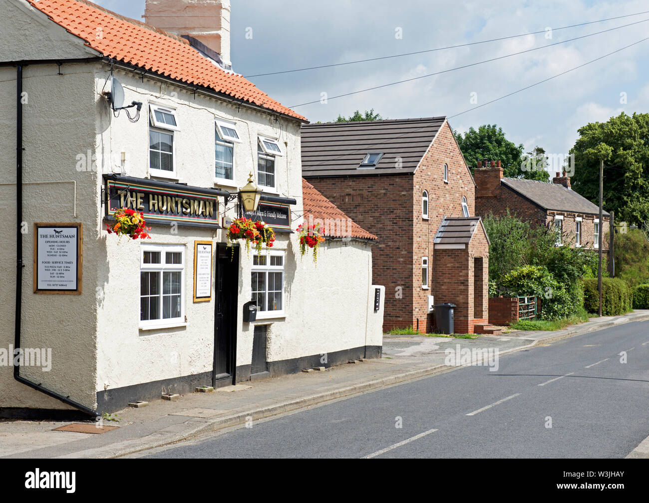 The Huntsman pub in the village of Drax, North Yorkshire, England UK ...