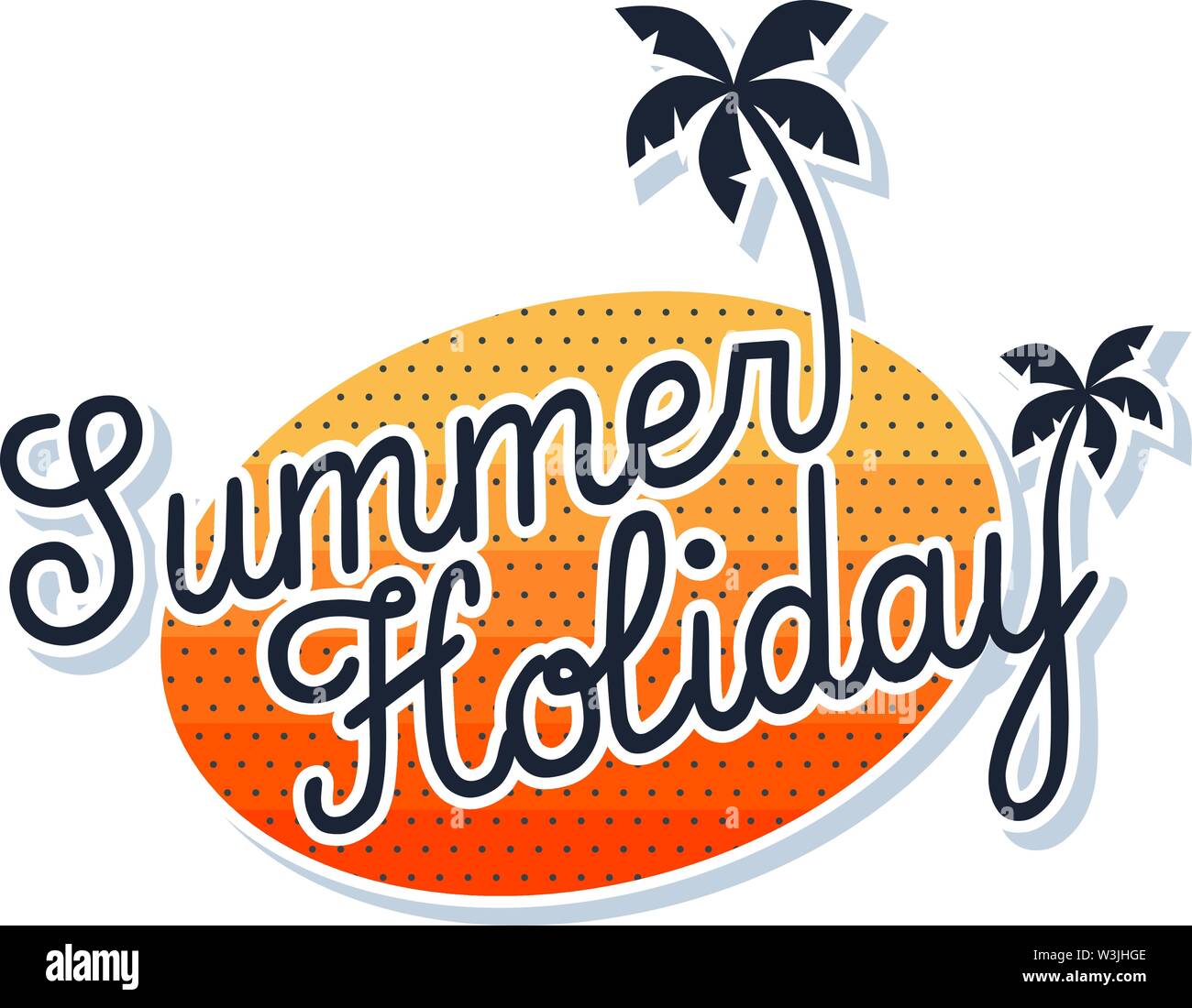 tropical island summer vacation beach holiday vector art Stock Vector ...