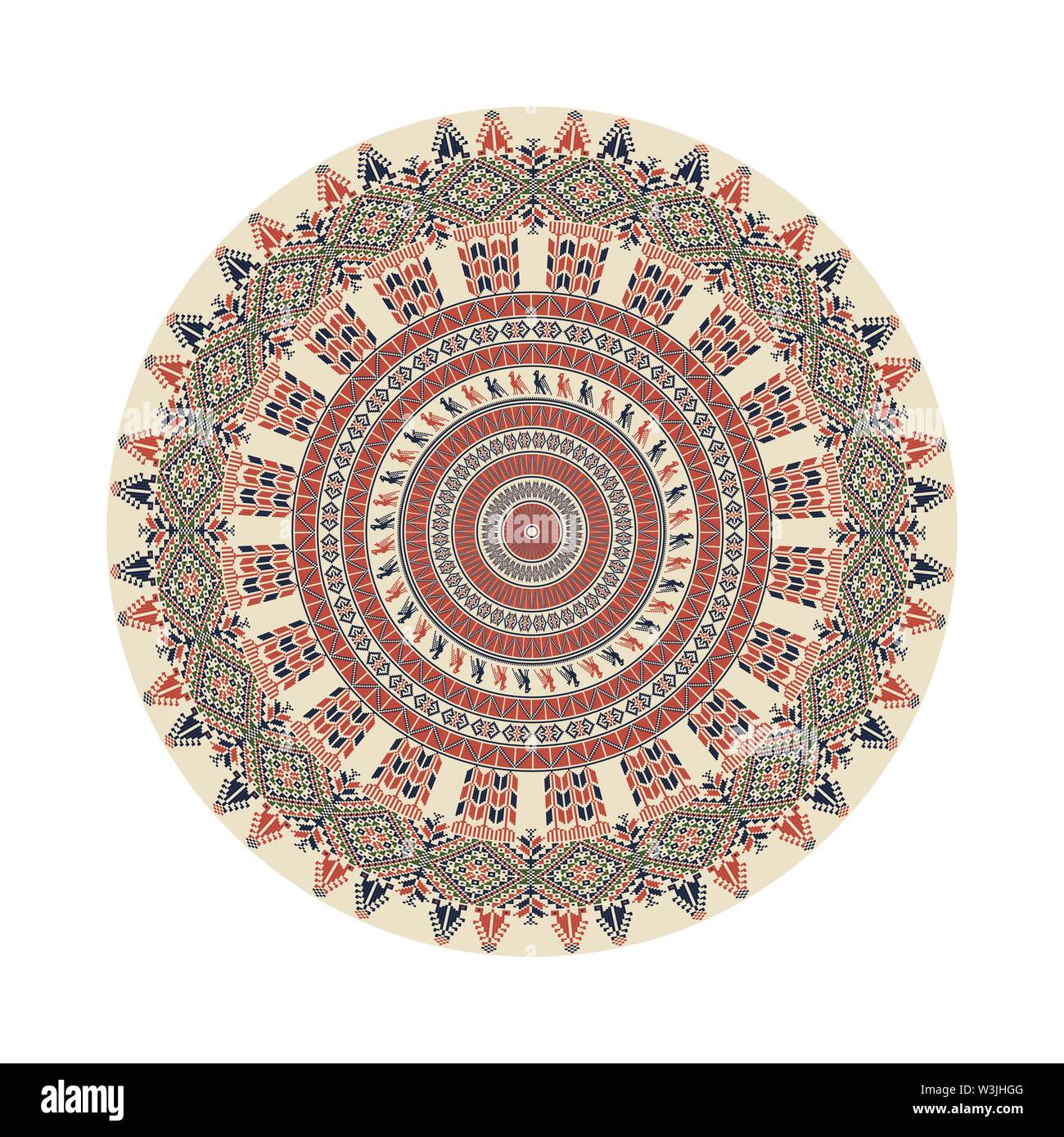 Circular palestinian embroidery hi-res stock photography and images - Alamy
