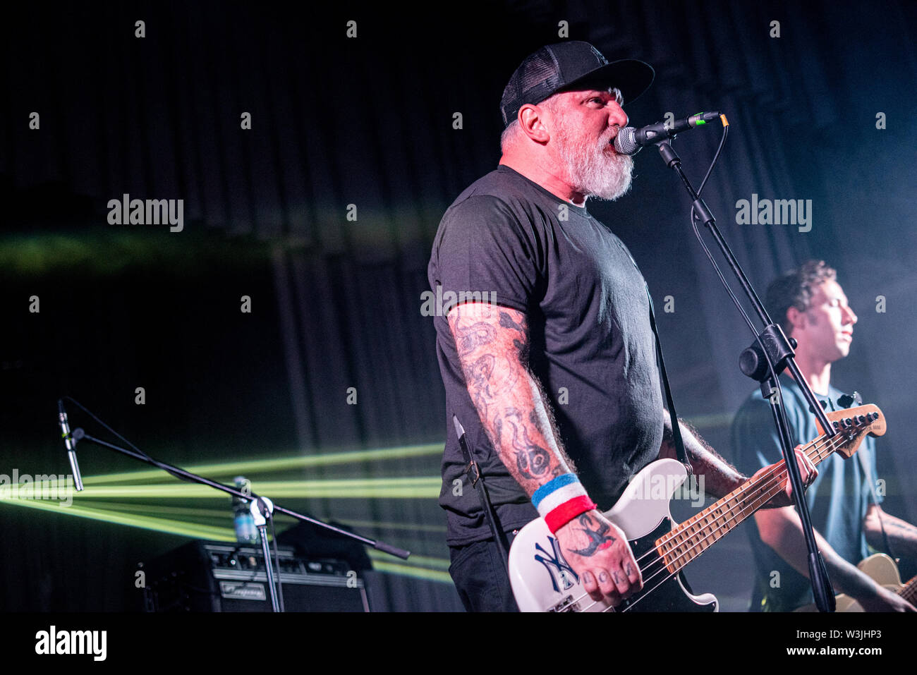 CJ Ramone (Ramones) performs during is farewell tour at Spazio ...